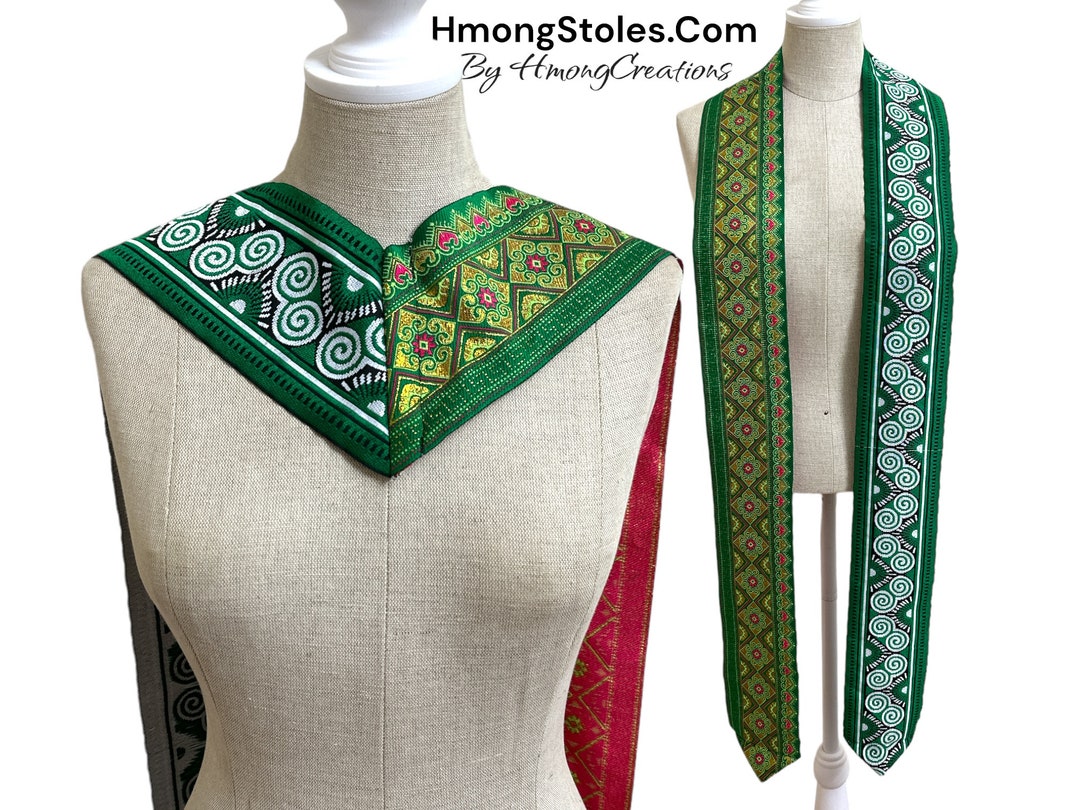 X | D39.99 | Hmongstoles.com | Hmong Graduation Stole | Not Lined ...