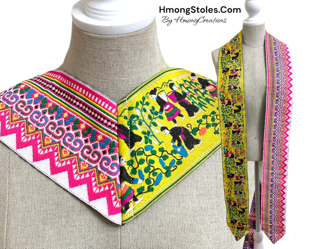 X | D39.99 | Hmongstoles.com | Hmong Graduation Stole | Not Lined ...