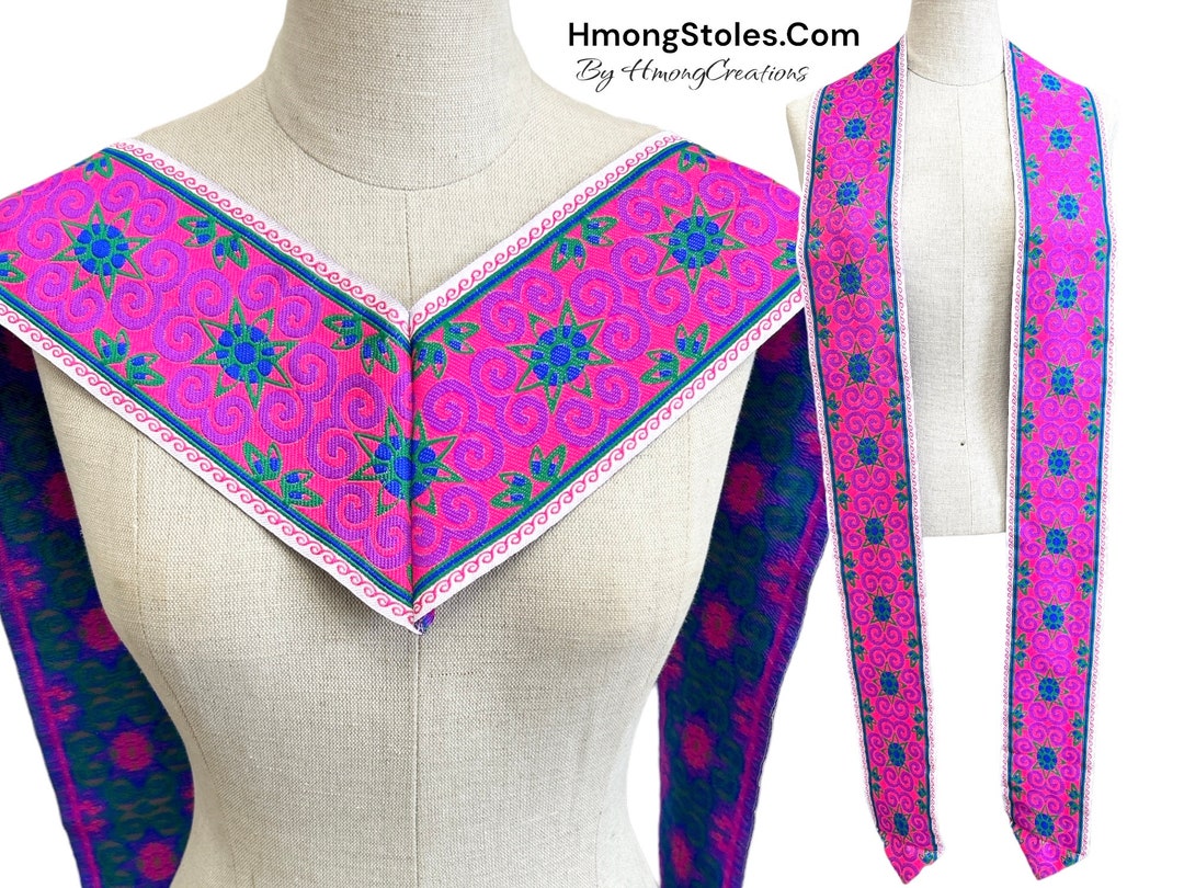 39.99 | Hmongstoles.com | Hmong Graduation Stole | Not Lined | Machine ...