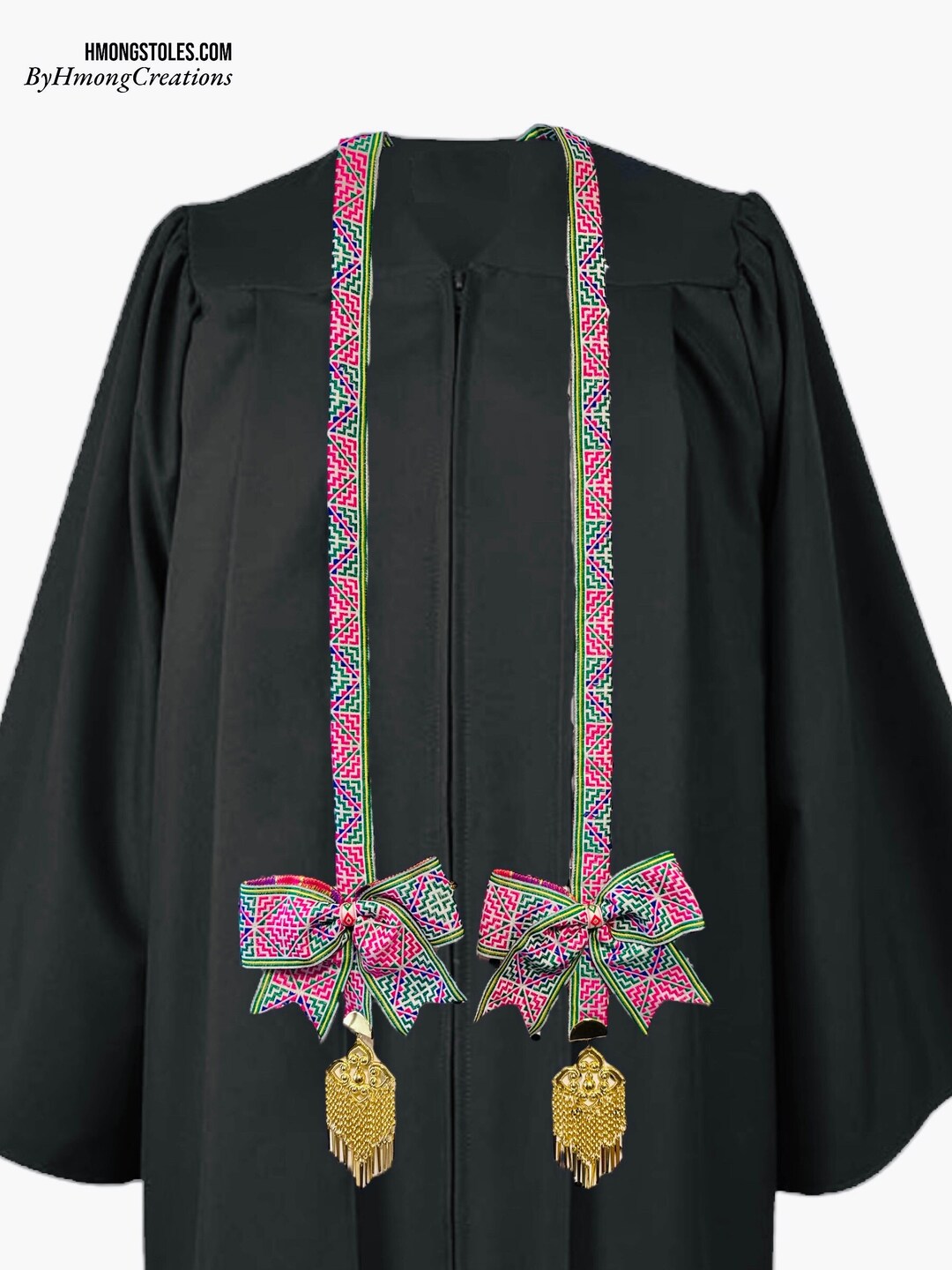 29.99| Hmongstoles.com | Hmong Graduation Stole | Not Lined | Machine ...