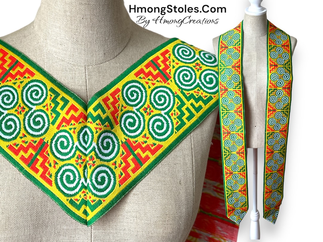 X | D39.99 | Hmongstoles.com | Hmong Graduation Stole | Not Lined ...