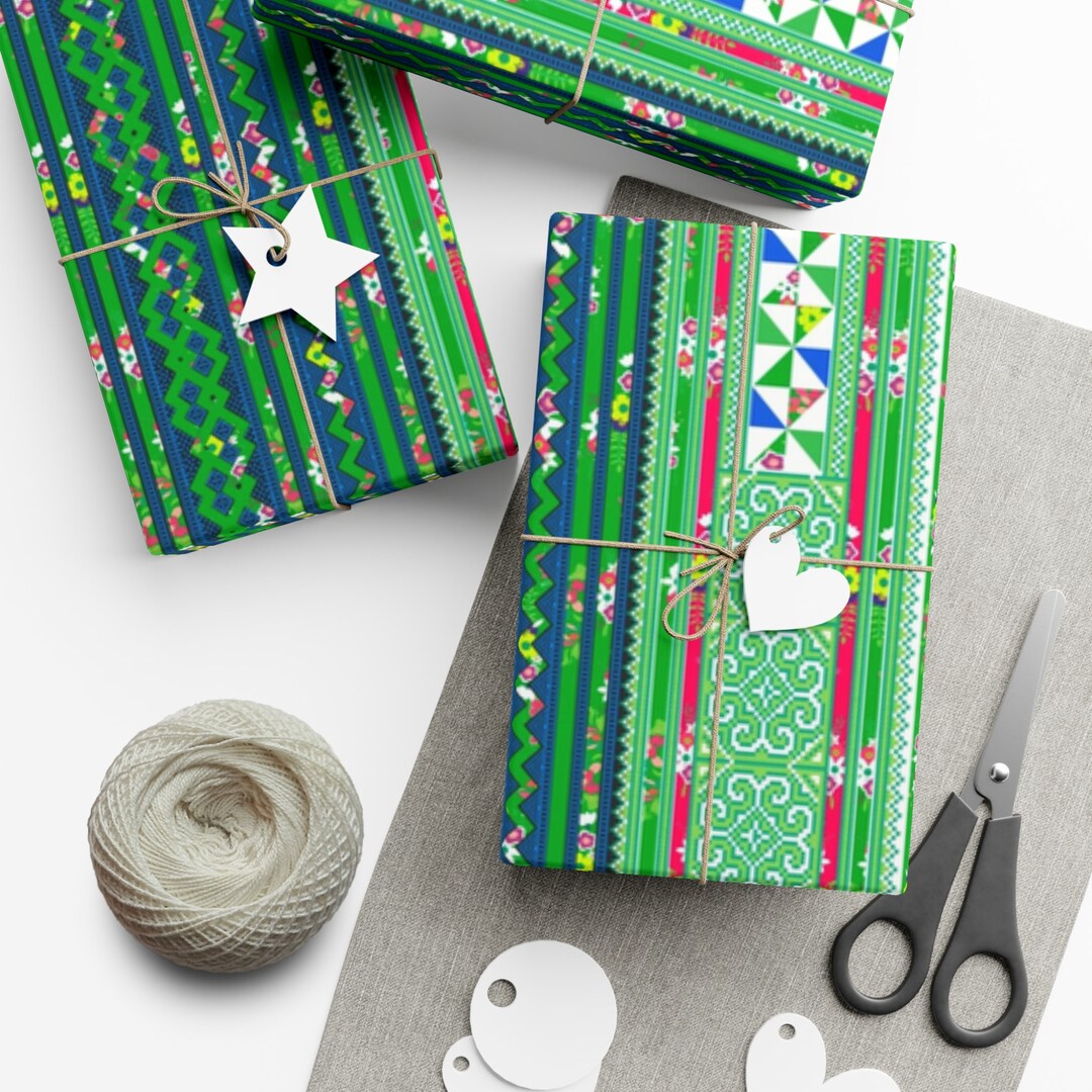 Hmong Grift Wrap Paper Ships in 2 Weeks or Less - Etsy