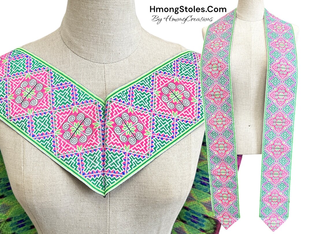 39.99 | Hmongstoles.com | Hmong Graduation Stole | Not Lined | Machine ...