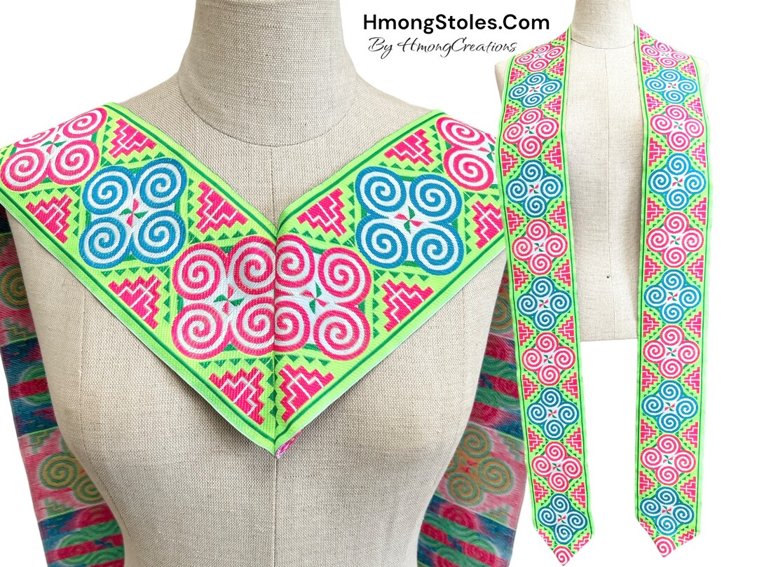 39.99 | Hmongstoles.com | Hmong Graduation Stole | Not Lined | Machine ...