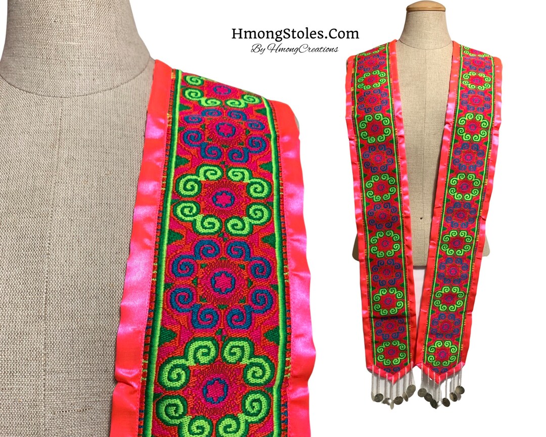 64.99 Hmongstoles.com Hmong Graduation Stole Not Lined Machine ...