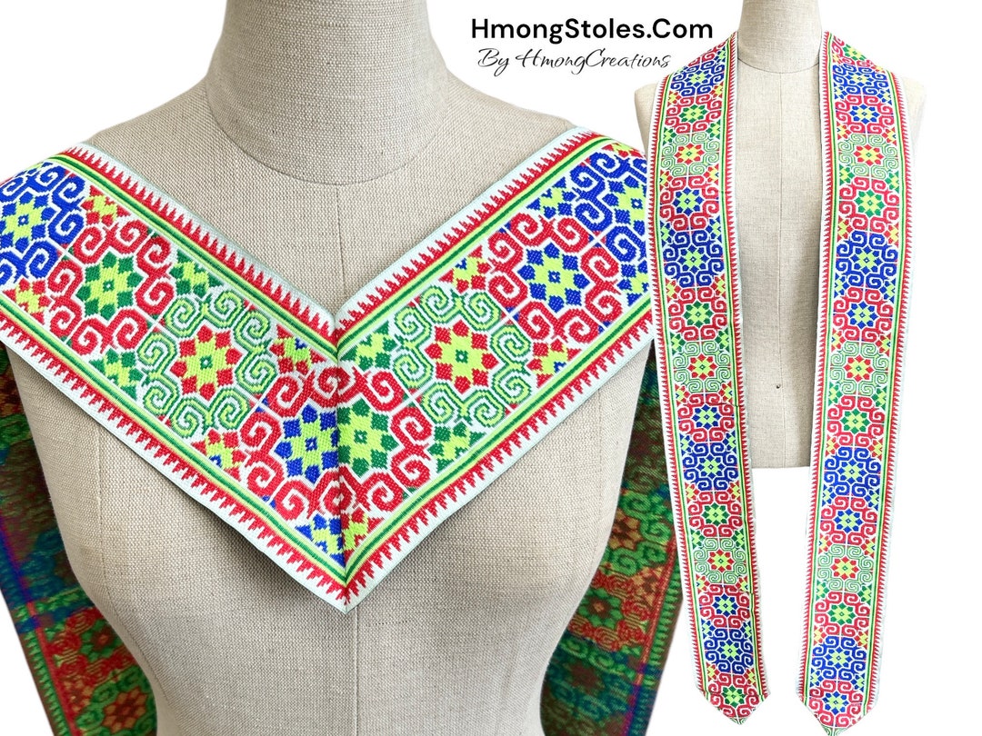39.99 | Hmongstoles.com | Hmong Graduation Stole | Not Lined | Machine ...