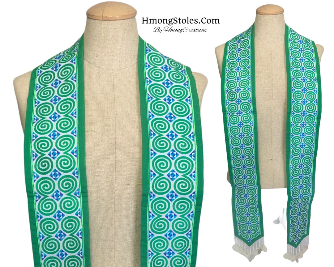 64.99 Hmongstoles.com Hmong Graduation Stole Not Lined Machine ...