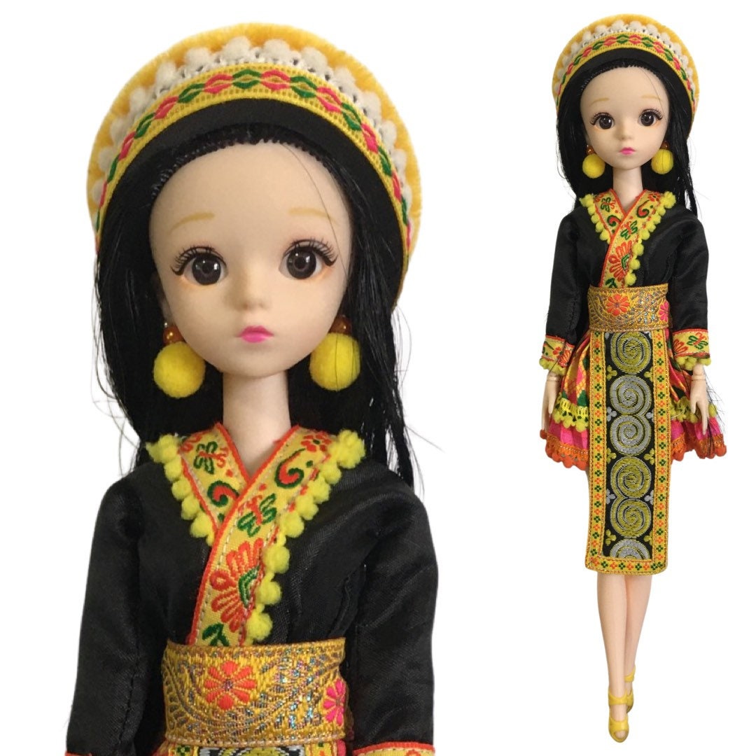 Hmongdolls.com Hmong Doll Beautiful Display Doll Ariel - Etsy