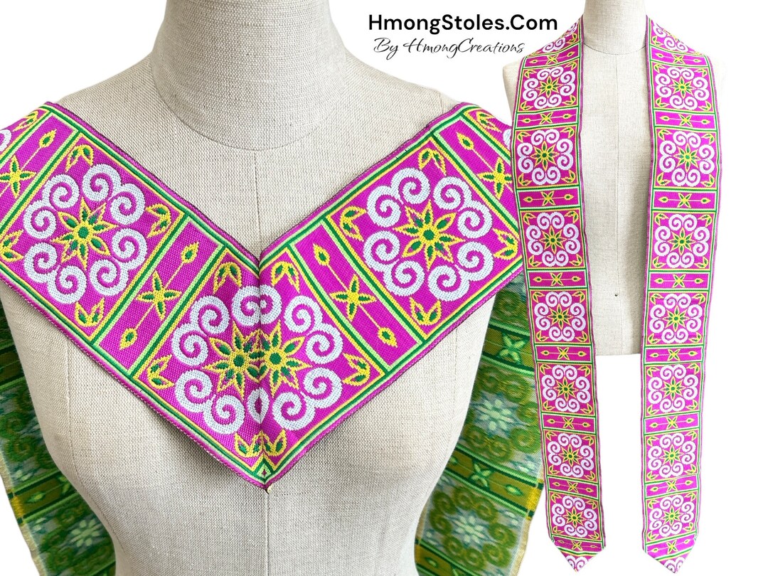 39.99 | Hmongstoles.com | Hmong Graduation Stole | Not Lined | Machine ...