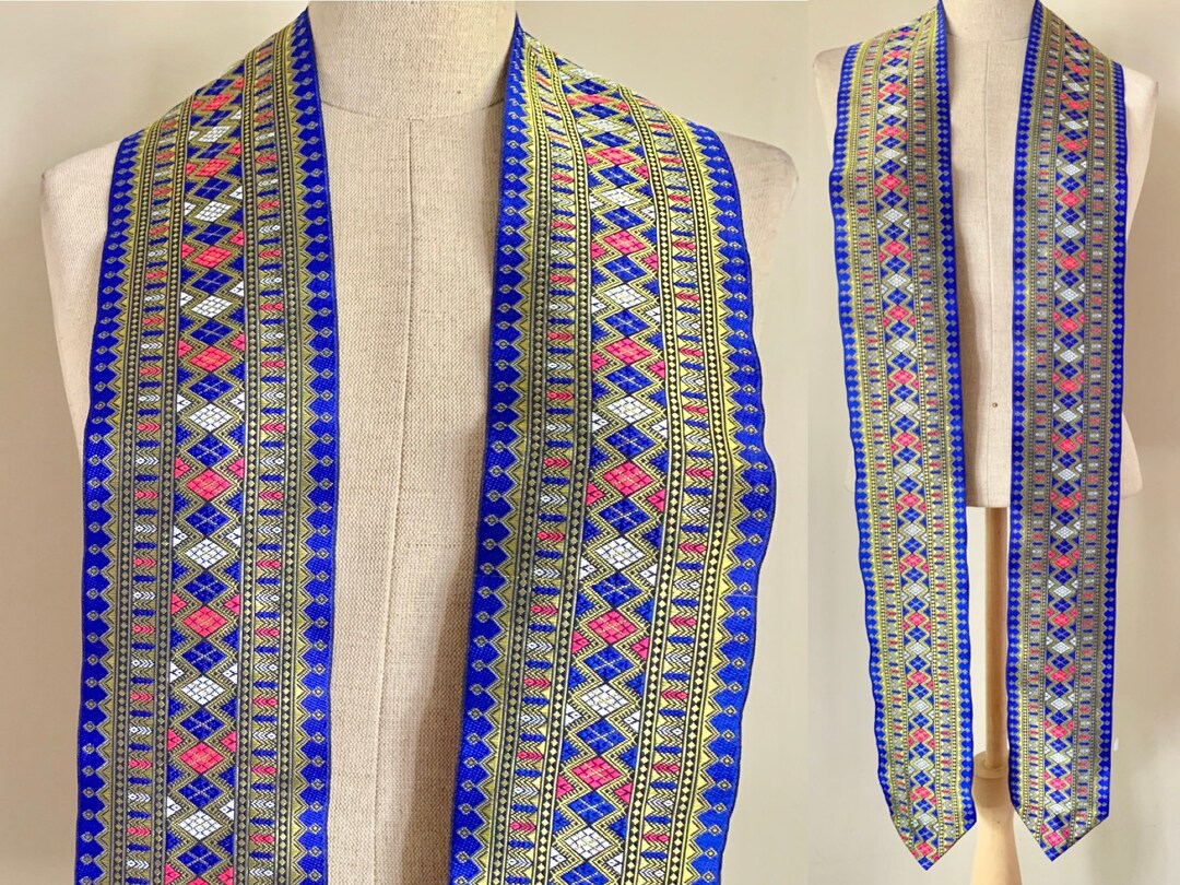 A10 D39.99 Hmongstoles.com Hmong Graduation Stole Not Lined Machine ...