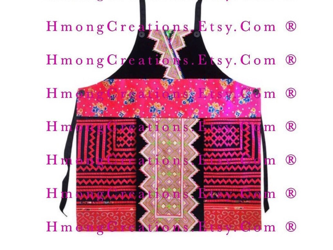 Hmongaprons.com Hmong Apron Hmong Outfit No Pockets - Etsy