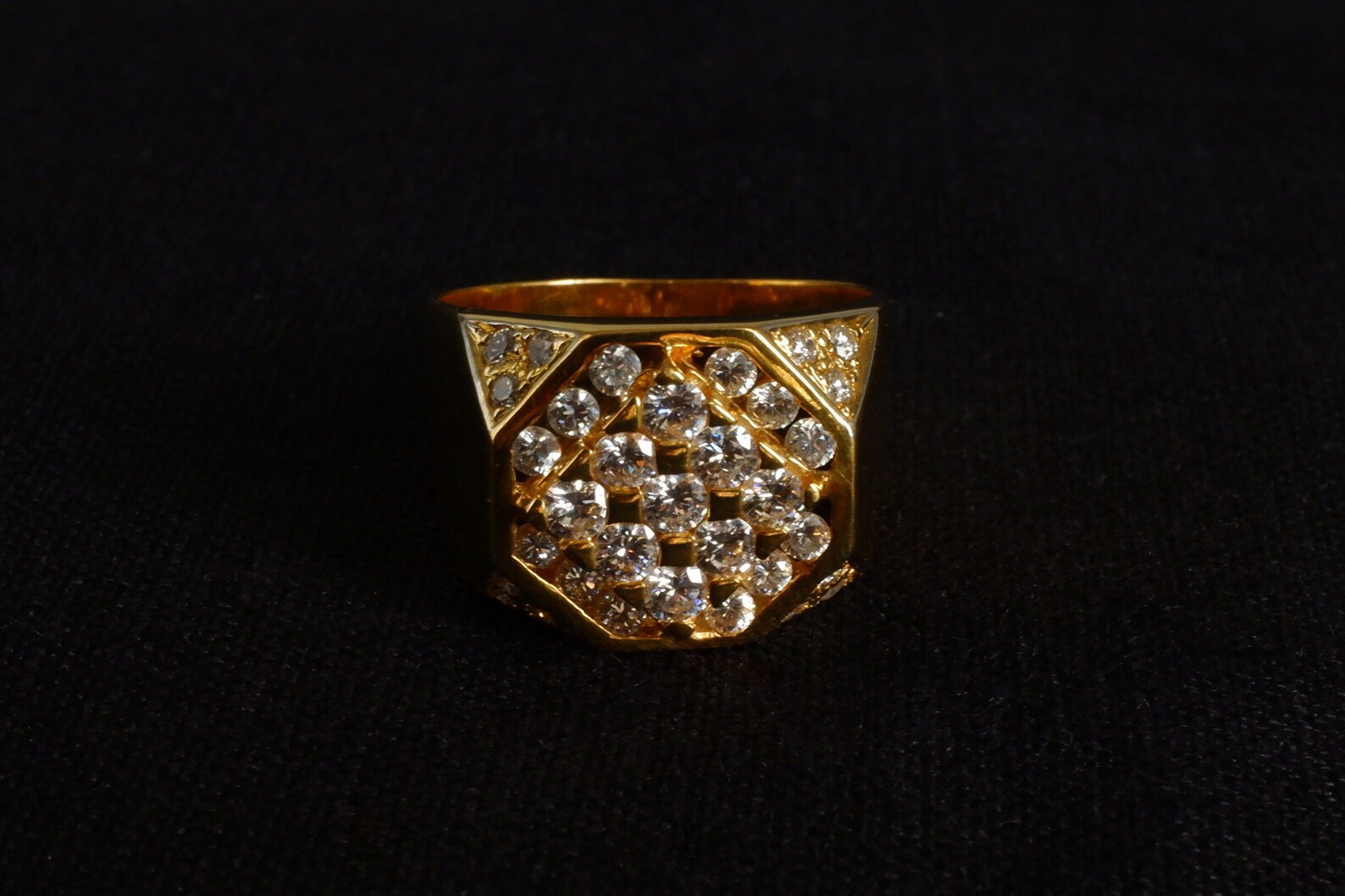 Brutalista Ottagono 'Mafia' Diamond Ring Men 20k | Etsy