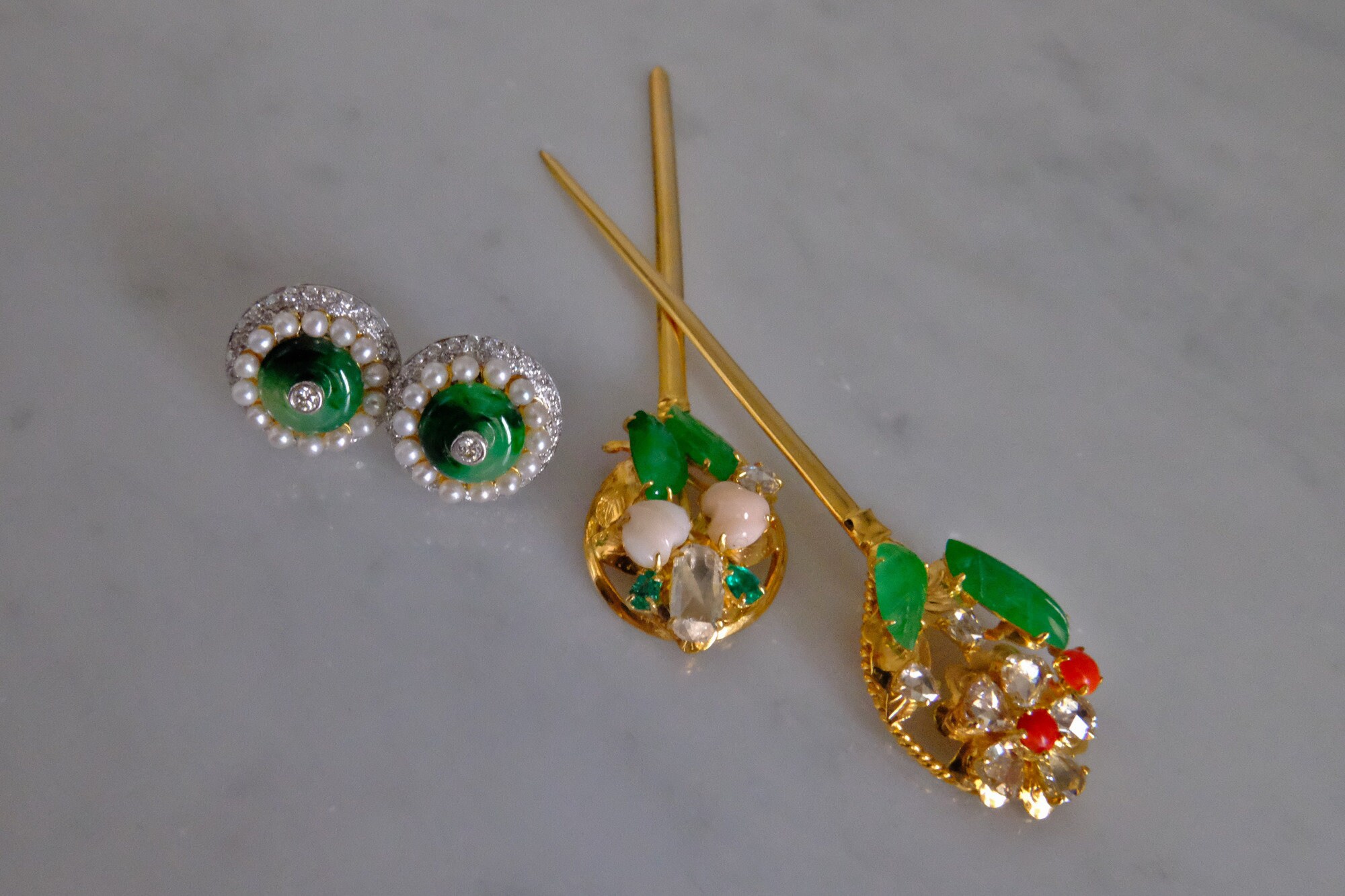 Art Nouveau Antique Chinese Hair Stick Pin 22k - Etsy