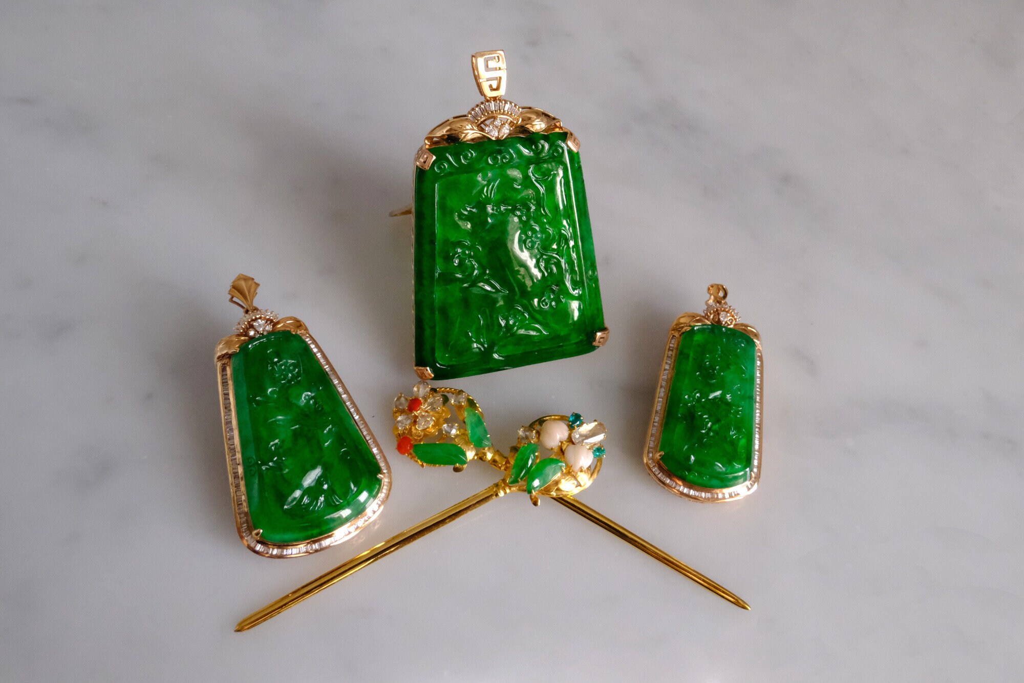 Art Nouveau Antique Chinese Hair Stick Pin 22k - Etsy