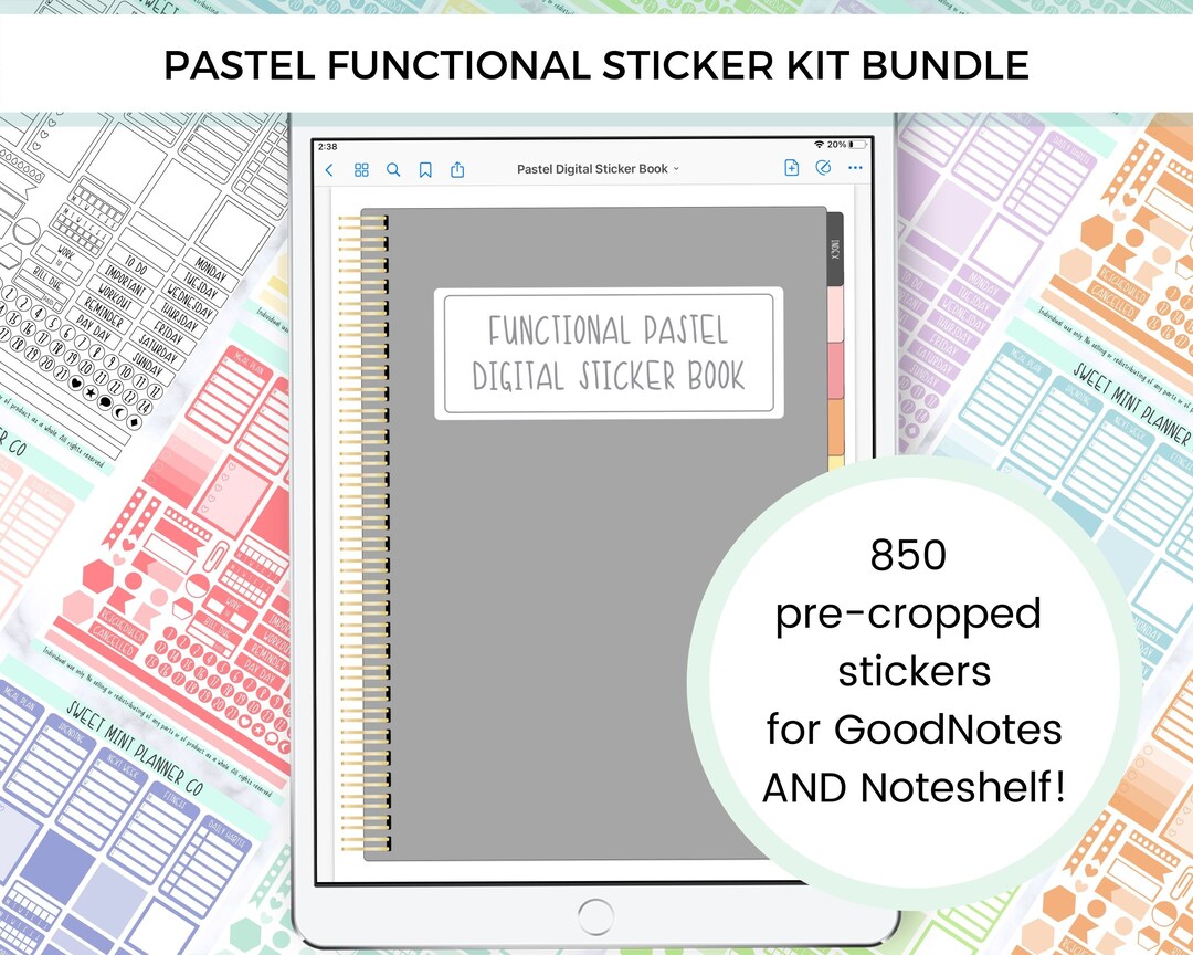 850 Digital Planner Stickers Plus FREEBIE, Digital Sticker Book ...