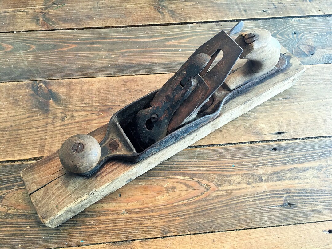 15" Block Planer Unmarked Hand Planer Collectible Woodworking Hand Tool ...