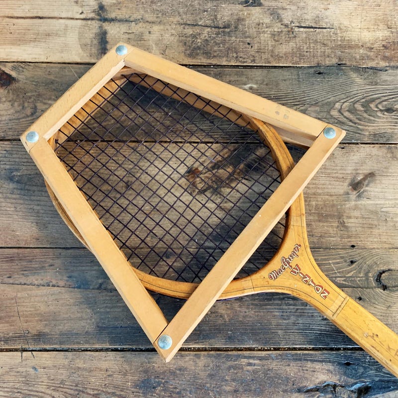 Wood Tennis Racket - Etsy