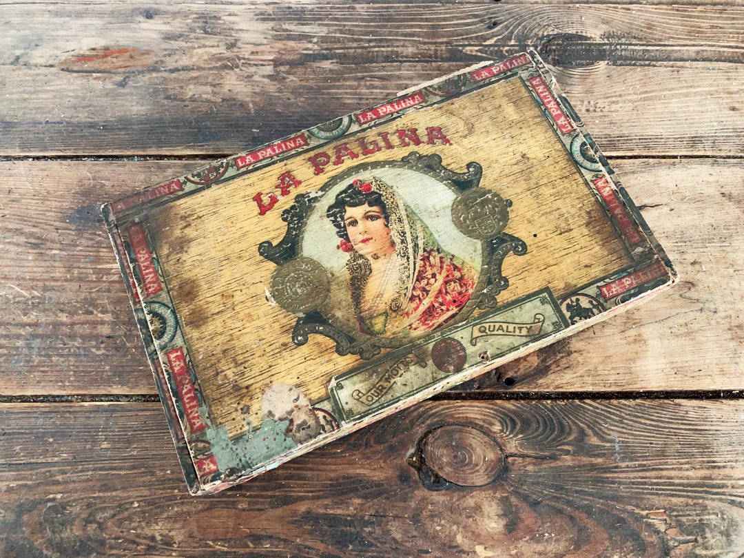 Vintage La Palina Cigar Box Vintage Tobacciana Old Cigar Box Cigars Box ...