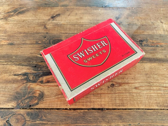 Vintage Swisher Sweets Red Cigar Box/vintage Tobacciana/old - Etsy