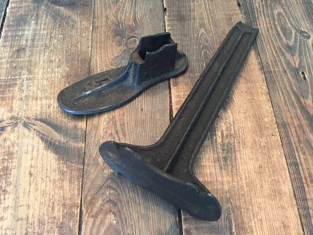 Cast Iron Child's Size Antique Cobbler Shoe Stand With Mold/size 1 ...