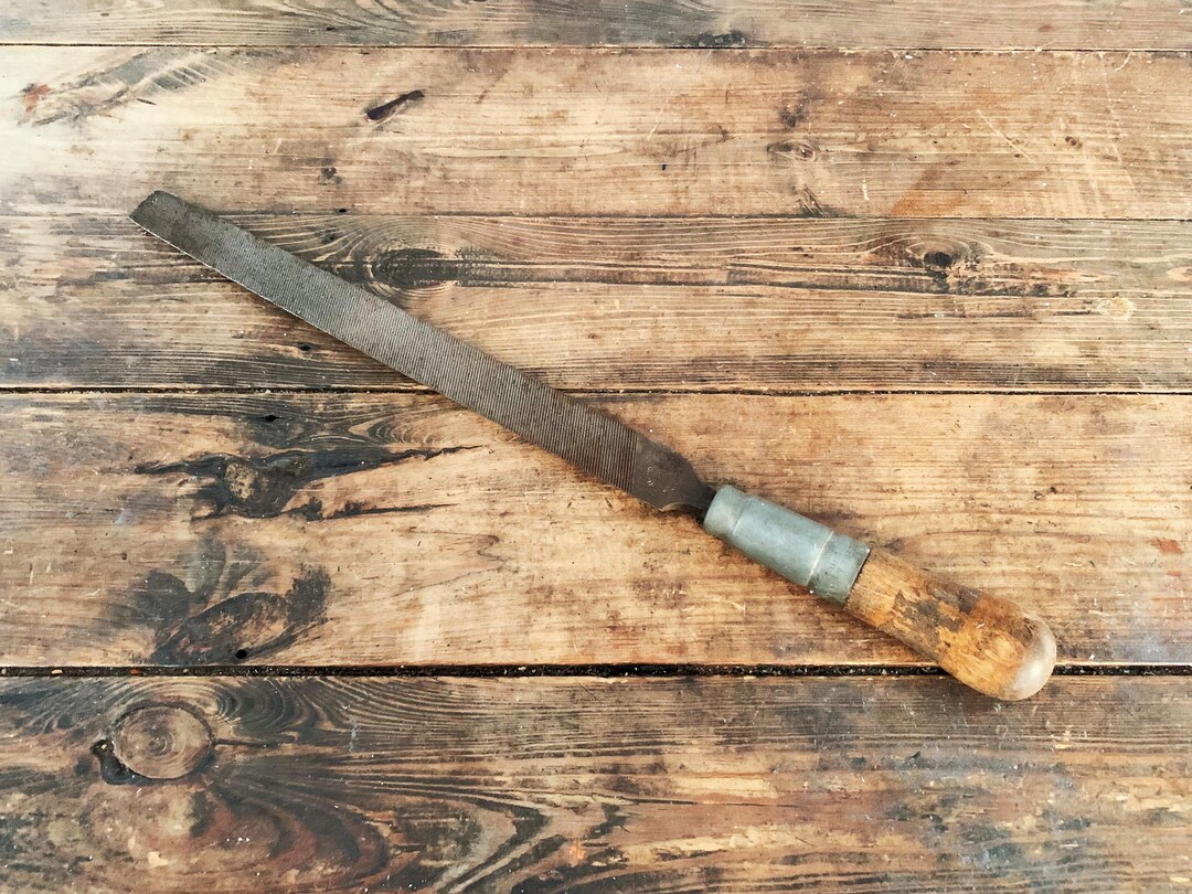 Antique Nicholson Rasp Half Round Half Flat Lutz File and Tool Company ...