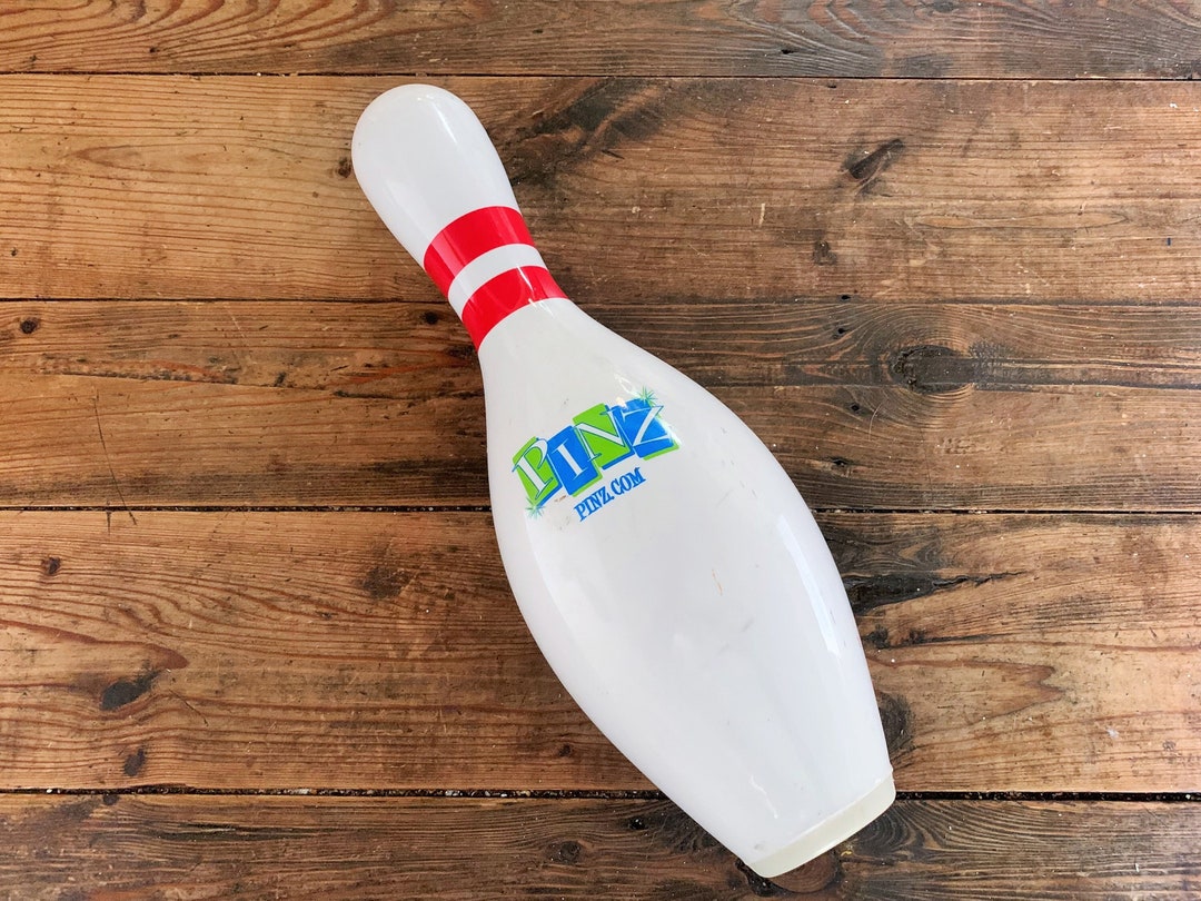 Vintage Pinz "happy Birthday" Plastic Coated Full Size Bowling Pin ...