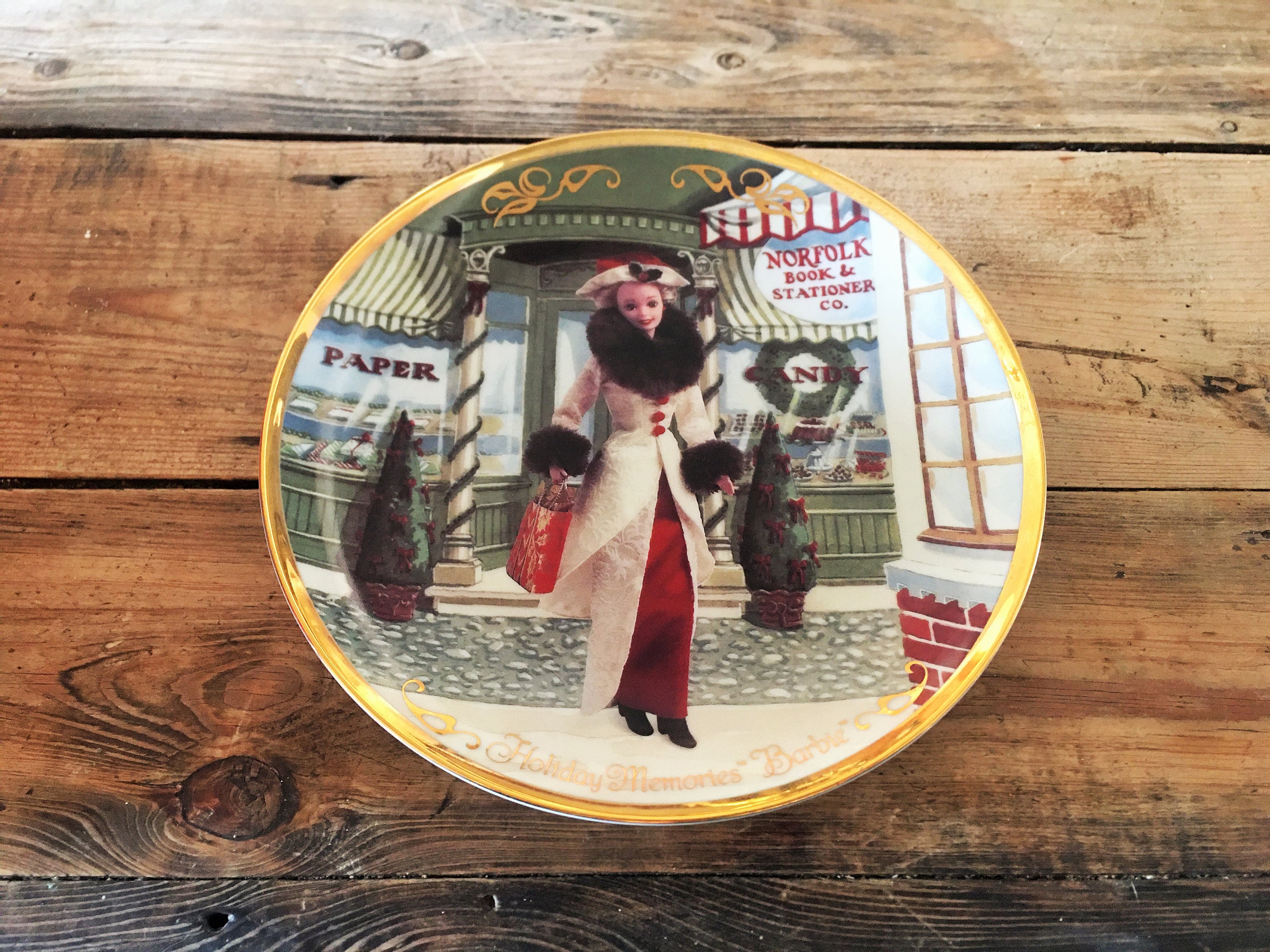 1997 Holiday Memories Collectible Barbie Plate Numbered Etsy 1997-holiday-memories-collectible-barbie-plate-numbered-etsy