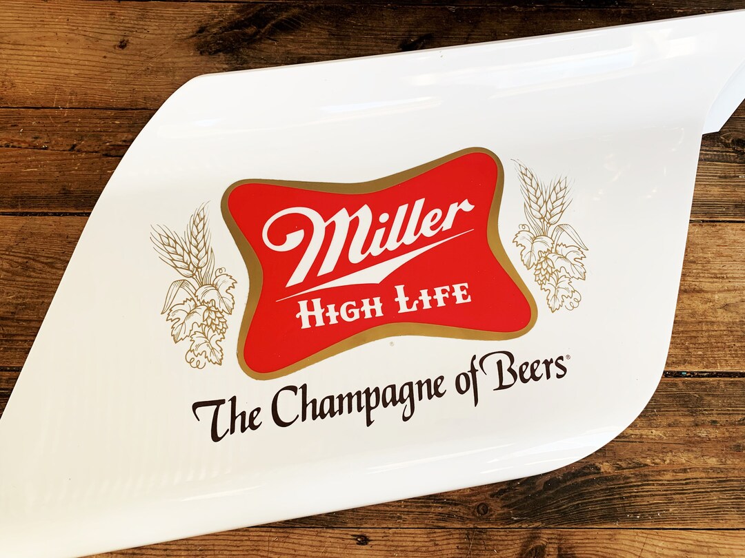Vintage Large Beer Sign Miller High Life Beer Sign 1970s Bar Décor ...