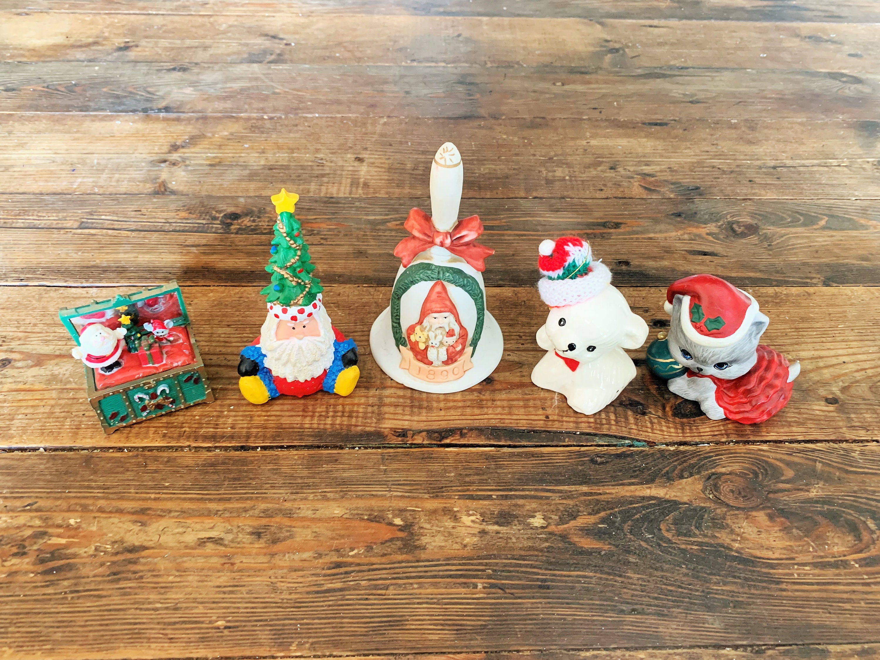 Vintage Christmas Collection of 5 Assorted Ornaments/vintage - Etsy