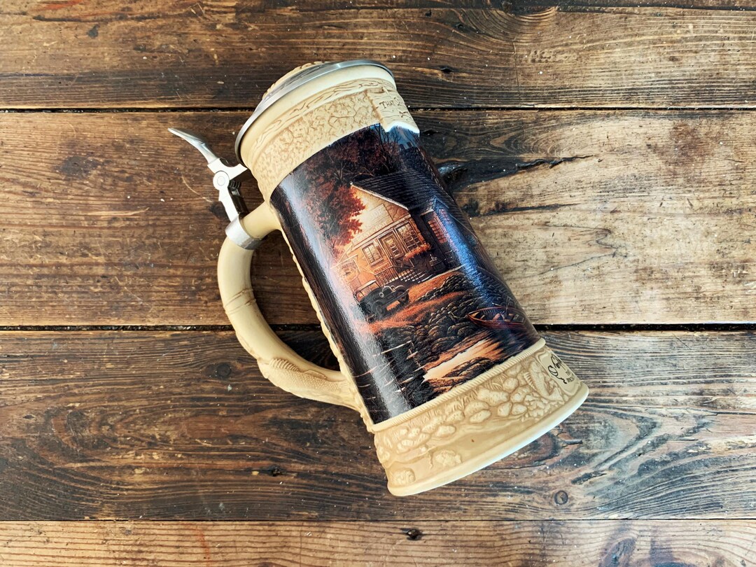 Ceramic Stein Terry Redlin "that Special Time" Stein Decorative Large ...