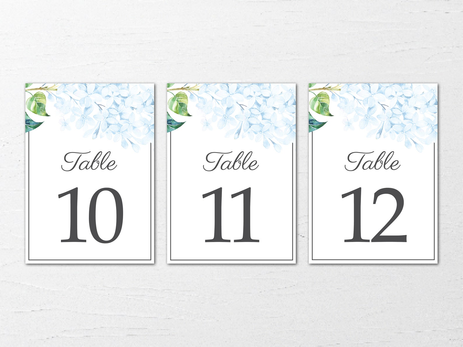 Wedding Table Numbers 5x7 Table Numbers Printable Table | Etsy
