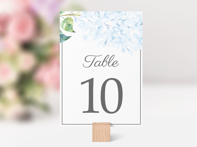 Wedding Table Numbers 5x7 Table Numbers Printable Table - Etsy