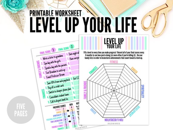 Level 10 Life Printable Printable Level up Your Life | Etsy