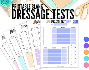 Printable Dressage Tests Template | Printable Dressage Arena | Dressage ...