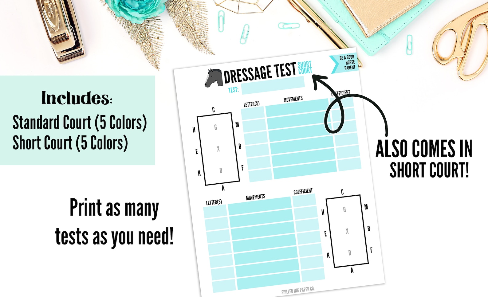 Printable Dressage Tests Template | Printable Dressage Arena | Dressage ...