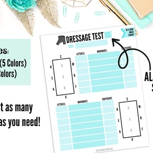Printable Dressage Tests Template | Printable Dressage Arena | Dressage ...