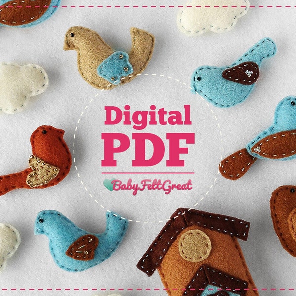 Felt Birds - Etsy