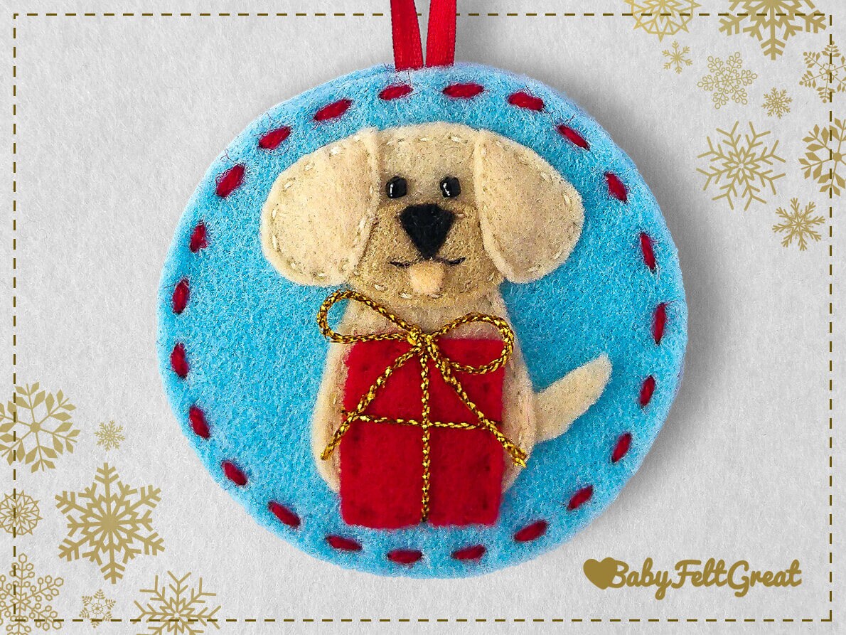 Christmas Pets Ornaments Pattern Felt Christmas Ornaments - Etsy Australia