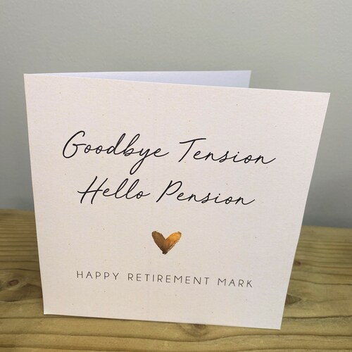 Happy Retirement Card Personalised Retirement Card Goodbye - Etsy UK