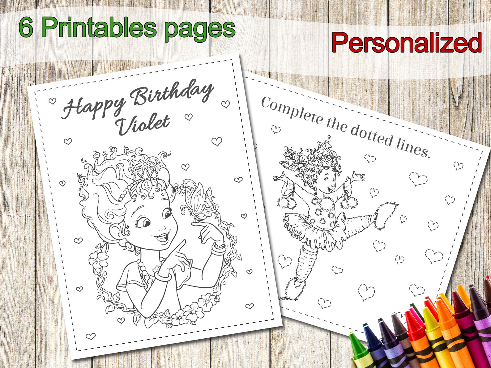 Fancy Nancy Coloring Pages Party Favors Fancy Nancy Clancy - Etsy UK