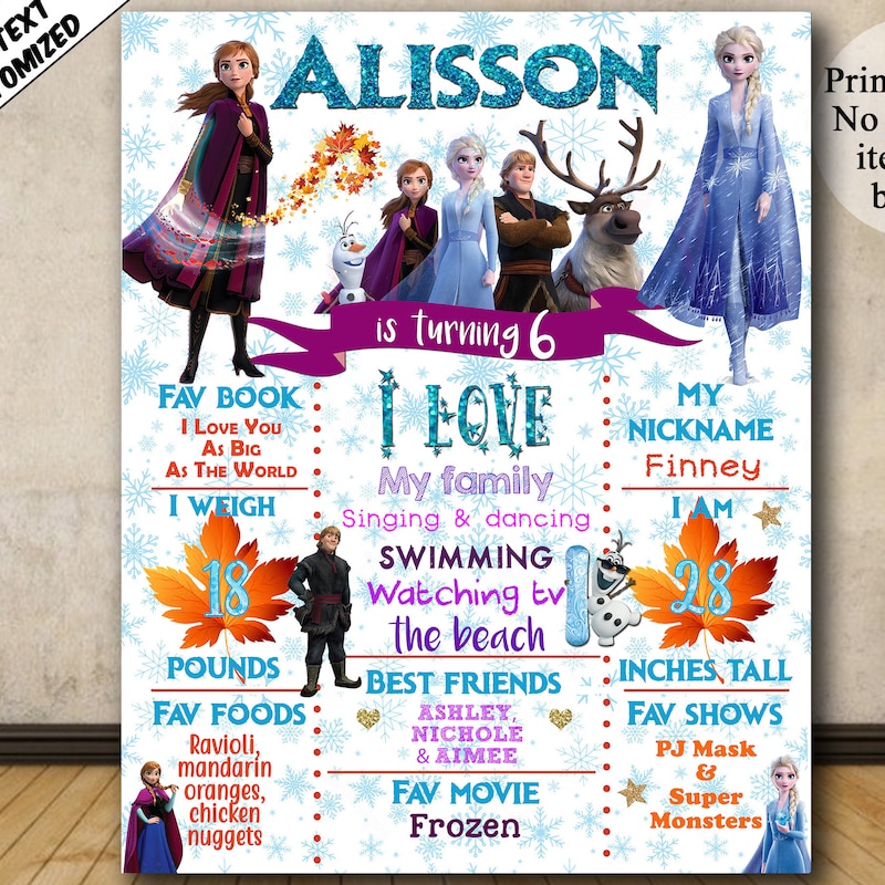 Frozen Poster - Etsy