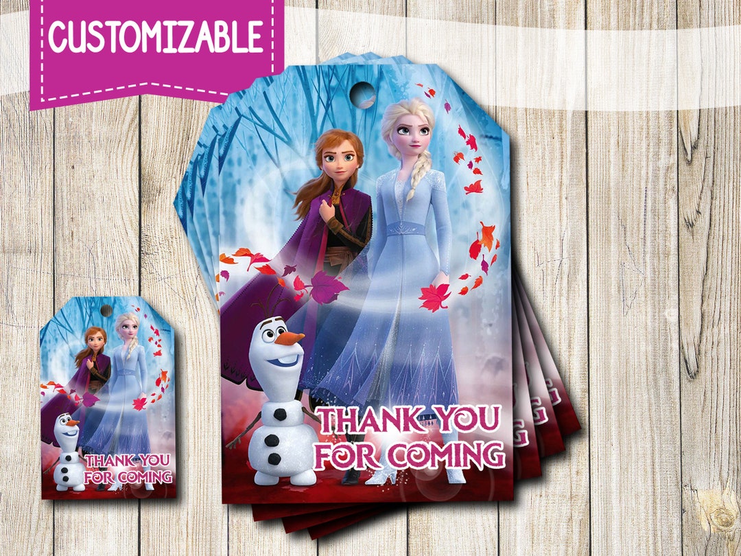 Frozen 2 Thank You Card, Frozen Thank You Note, Frozen 2 Thank You ...