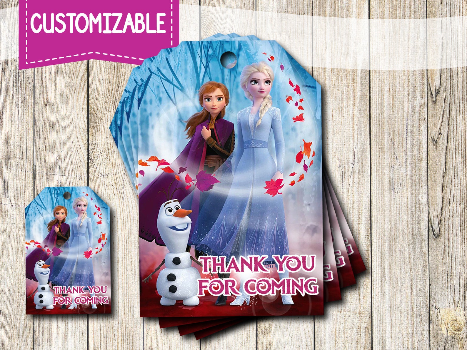 Frozen 2 Thank You Card Frozen Thank You Note Frozen 2 Thank - Etsy