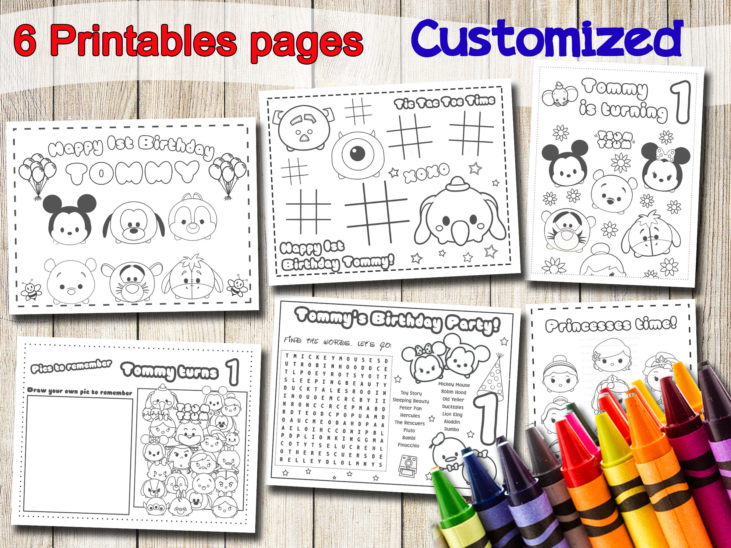 Tsum Tsum Coloring Pages To Print