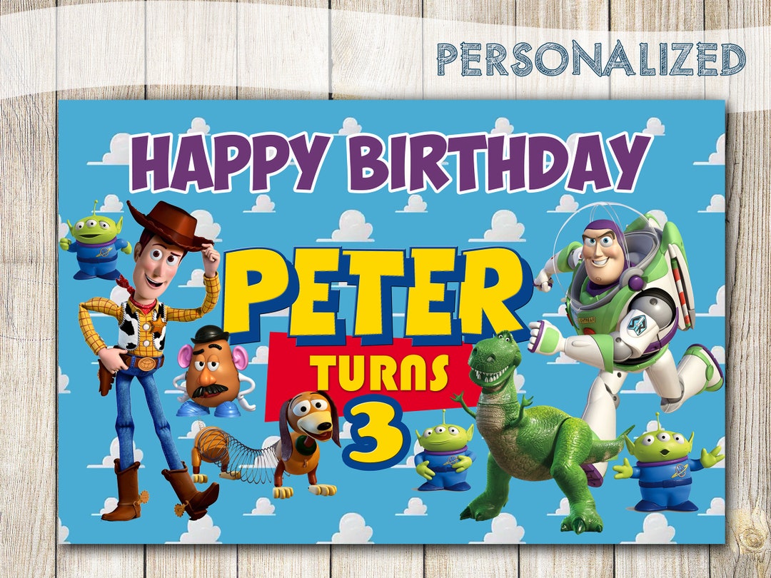 Toy Story Backdrop, Toy Story Poster, Toy Story Birthday Banner ...