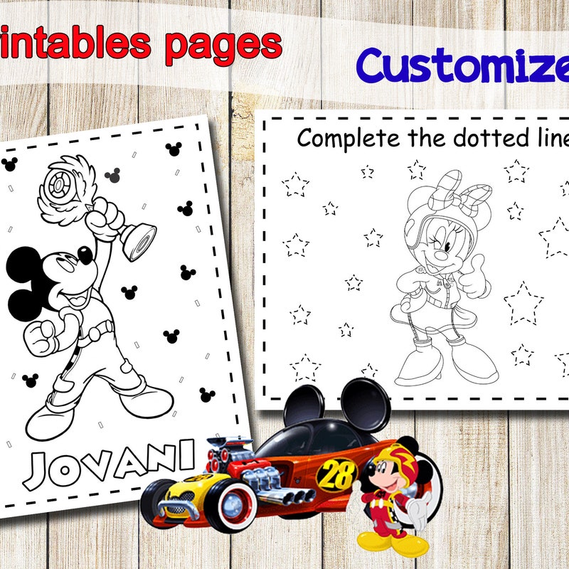 Mickey Mouse Roadster Racer Party - Etsy