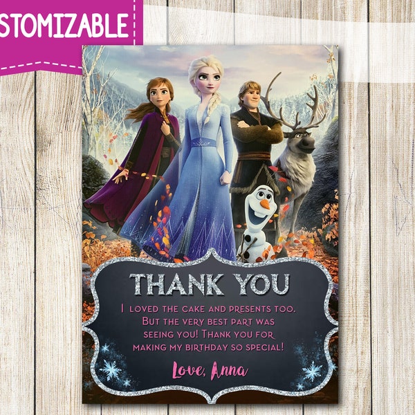Frozen Thank You - Etsy