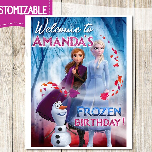 Frozen Banner - Etsy