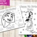 Isabella Encanto Coloring Pages Encanto Coloring Pages - Etsy
