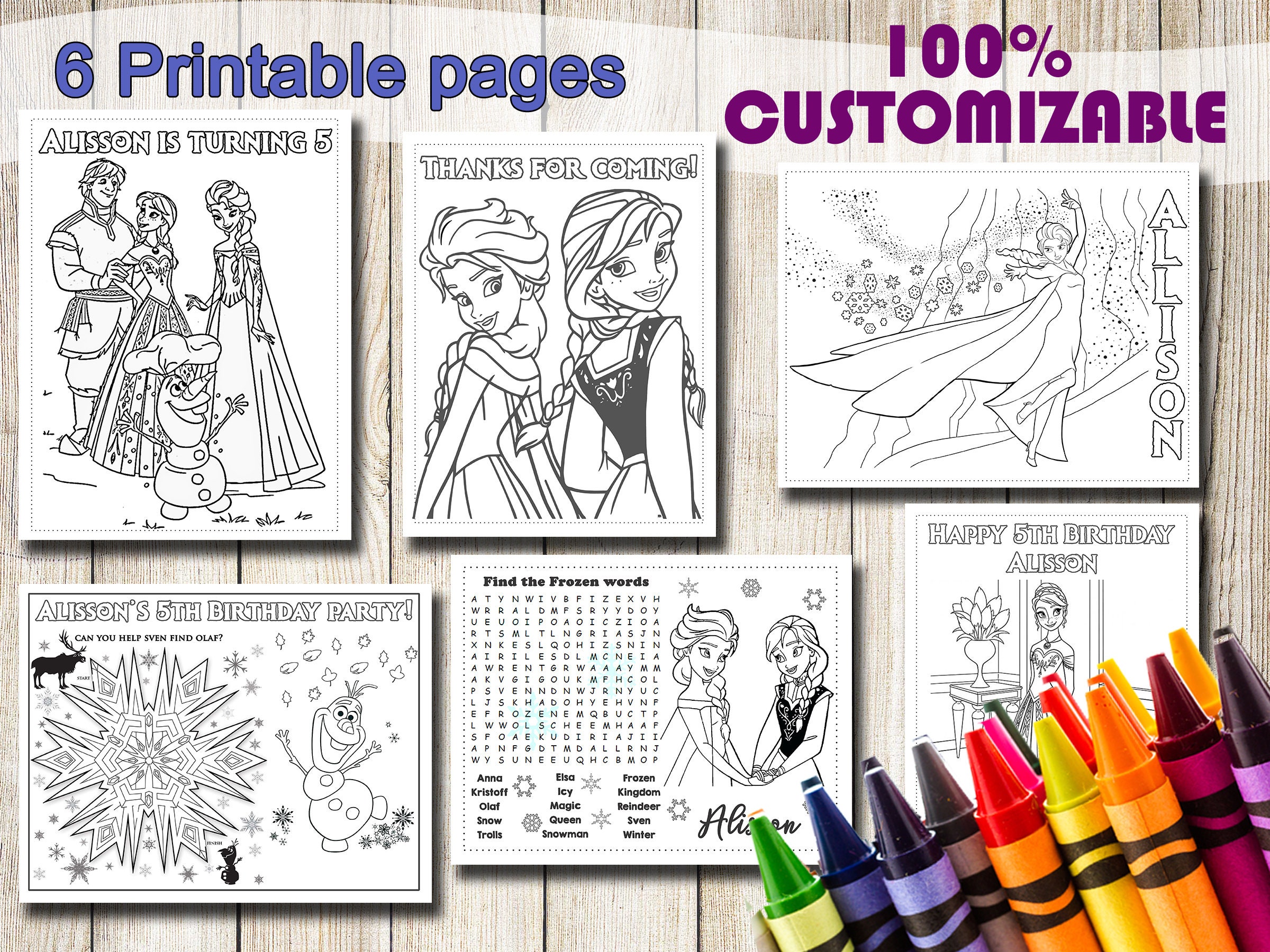 Disney Frozen Coloring Pages Printable